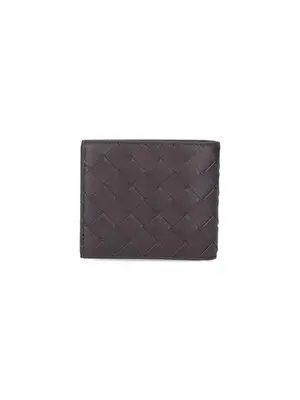 Bottega Veneta Cable Pattern Bifold Wallet