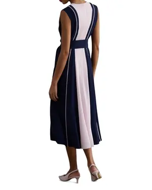 HOBBS LONDON Louise Midi Dress - Midnight Pink