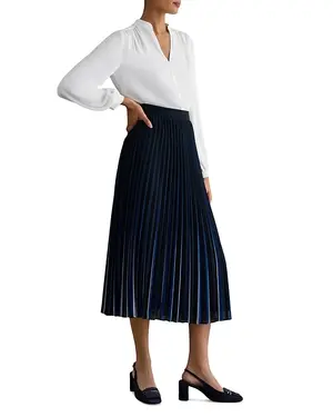 HOBBS LONDON Vida Skirt - Navy Blue