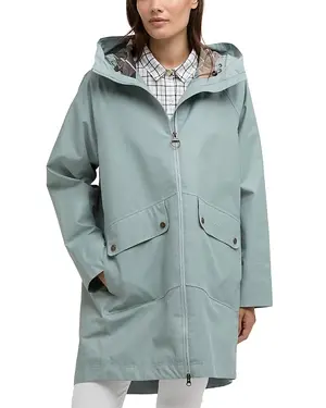 Barbour Heron Waterproof Jacket - Blue Sage/ Gardenia