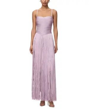 Herve Leger Ember Ankle-length Bandage Dress - Aster