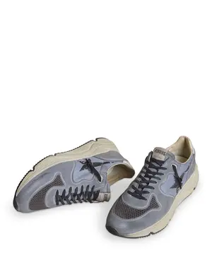 GOLDEN GOOSE Running Sneakers - Blue Denim