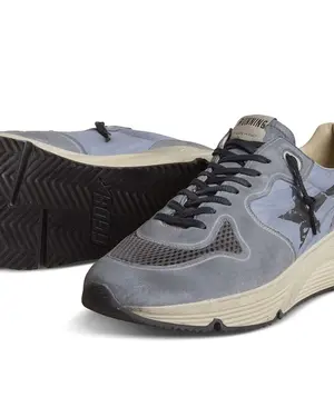 GOLDEN GOOSE Running Sneakers - Blue Denim