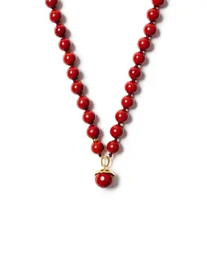 Chan Luu Gemstone Beaded Pendant Necklace - Red Jasper