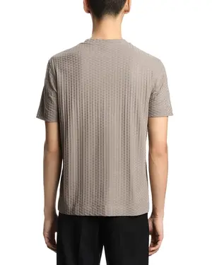 Emporio Armani Jacquard Crewneck T-shirt - Beige
