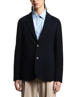 Emporio Armani Wool Blazer - Solid Blue