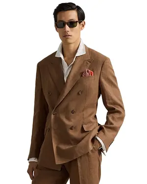 Polo Ralph Lauren Polo Tailored Fit Linen Suit Jacket - Brown