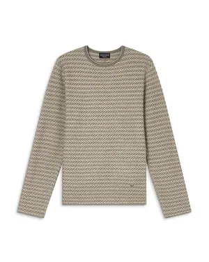 Emporio Armani Chevron Patterned Pullover Sweater