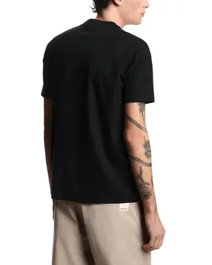 Emporio Armani Jacquard Tee - Solid Blue