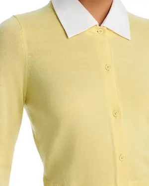 Alice + Olivia Layered Look Cardigan - Butter