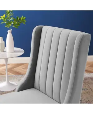 MODWAY Renew Parsons Performance Velvet Dining Side Chairs, Set Of 2
