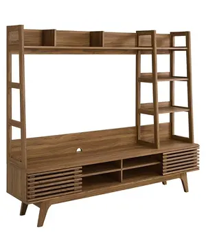 MODWAY Render Tv Stand Entertainment Center - Walnut