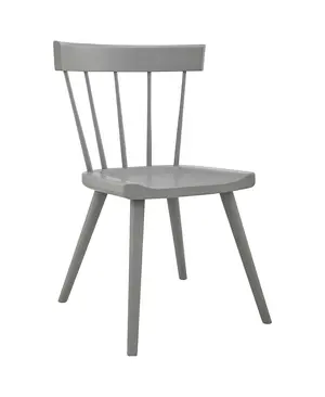 MODWAY Sutter Wood Dining Side Chair - Light Gray