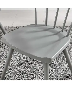 MODWAY Sutter Wood Dining Side Chair - Light Gray