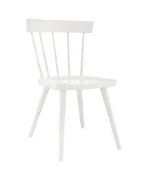 MODWAY Sutter Wood Dining Side Chair - White