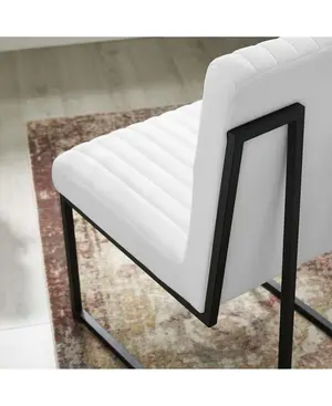 MODWAY Indulge Channel Tufted Fabric Dining Chair