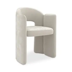 CARACOLE Overlap Dining Arm Chair - Ivory - Fabric -cc