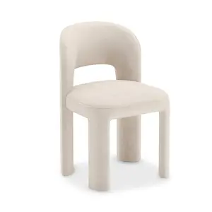 CARACOLE Overlap Dining Side Chair - Ivory - Fabric -cc