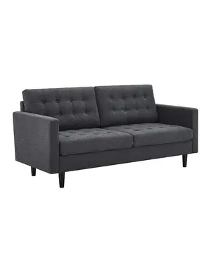 MODWAY Exalt Tufted Fabric Sofa - Charcoal