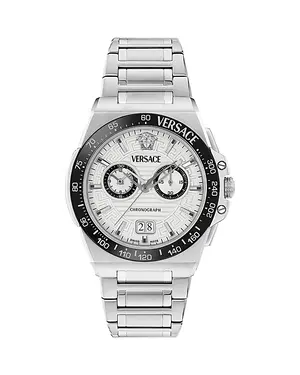 Versace Greca Reaction Chronograph, 43mm - Stainless Steel