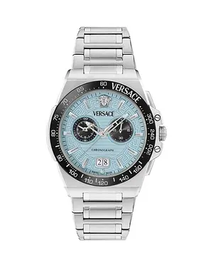 Versace Greca Reaction Chronograph, 43mm - Stainless Steel