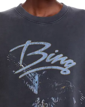 ANINE BING Spencer Logo Sweatshirt - Black