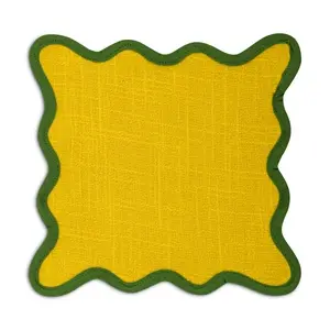 LULU POWERS Scallop Cocktail Napkins: Set Of 4