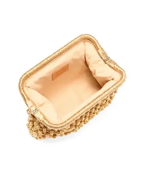 Aqua Popcorn Clutch