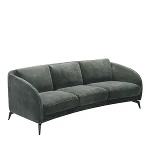 VIOLINO Vito Three Seat Fabric Sofa Exclusive - F-tx-forest Green