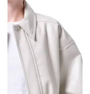 AGOLDE Aston Leather Bomber - Buff