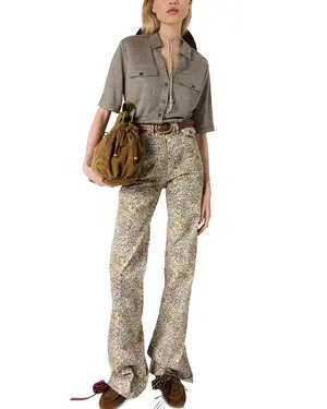 Gerard Darel Moana Linen Shirt - Green