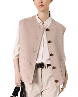 Gerard Darel Talmine Wool Buttoned Vest