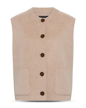 Gerard Darel Talmine Wool Buttoned Vest