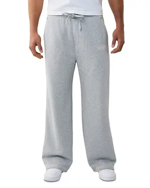 True Religion Super Baggy Drawstring Sweatpants - Heather Gray