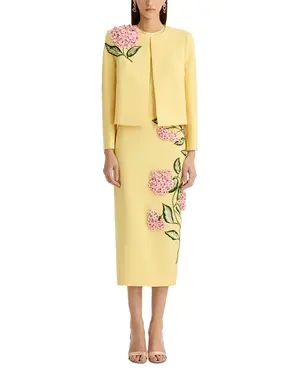 Oscar De La Renta Embroidered Jacket