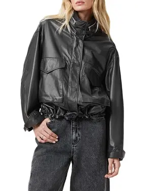 ALLSAINTS Clay Leather Jacket - Black