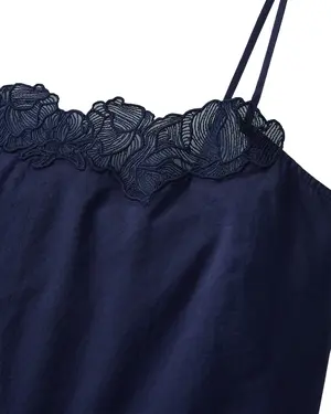 PETITE PLUME Lace Trim Camisole & Shorts Pajama Set