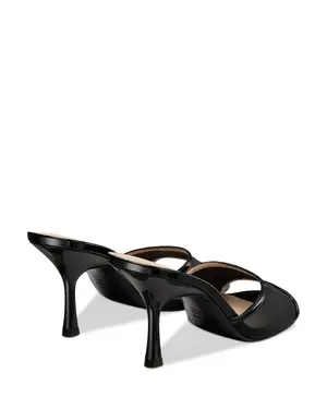 STUART WEITZMAN Bareitall 85 Slides - Black