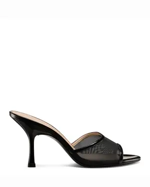 STUART WEITZMAN Bareitall 85 Slides - Black