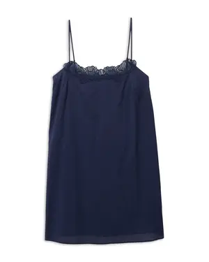 PETITE PLUME Voile Fleur Lace Trim Camisole