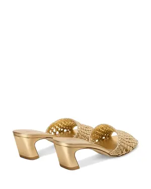 STUART WEITZMAN Marina 50 Sandals - Golden