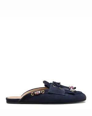 STUART WEITZMAN Majorca Tinsley Mules - Nice Blue