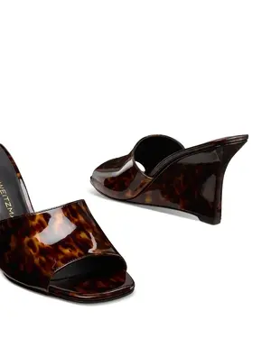 STUART WEITZMAN Vini 85 Wedge Slides - Classic