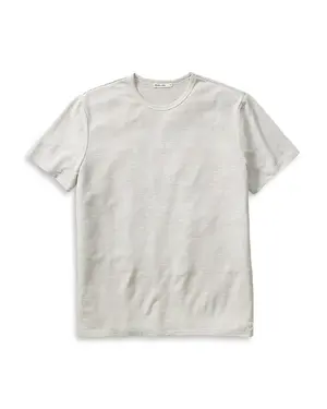 Marine Layer Signature Jacquard Crew Tee - Whitecap/navy