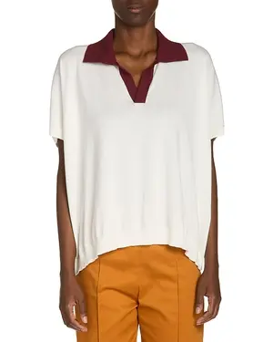 Marni Short Sleeve Polo Shirt - Alabaster