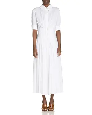 Marni Chemisier Midi Dress - Lily White