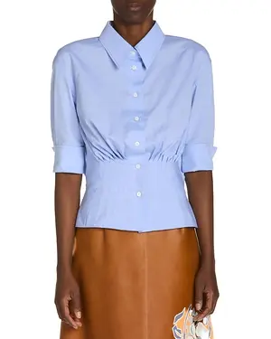Marni Poplin Shirt - Iris Blue