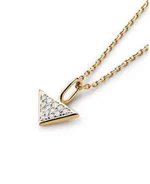 ANA LUISA Yellow Gold Trillion Charm Necklace - Gold/diamond
