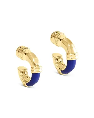 ANABEL ARAM Forza Huggie Hoop Earrings - Lapis