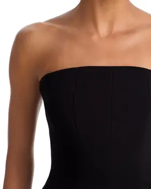 Aqua Panel Strapless Top - Black